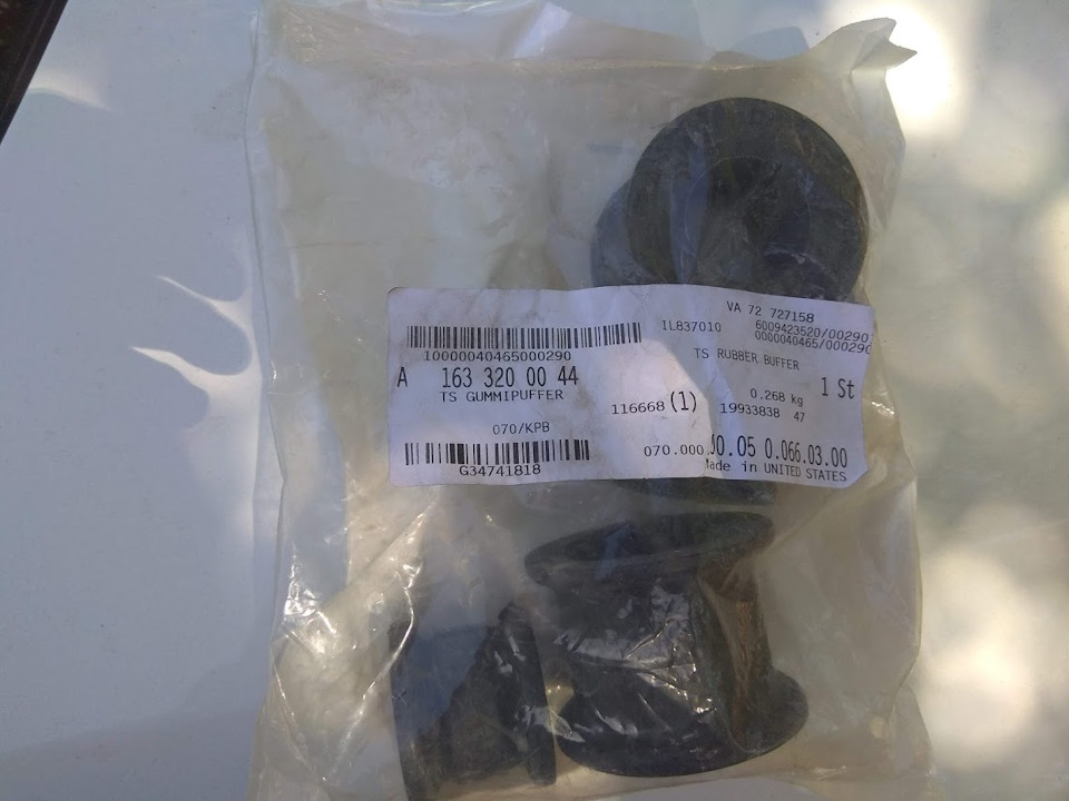 Сухие резинки, часть II — Mercedes-Benz M-Class (W163), 2,7 л, 2002 ...