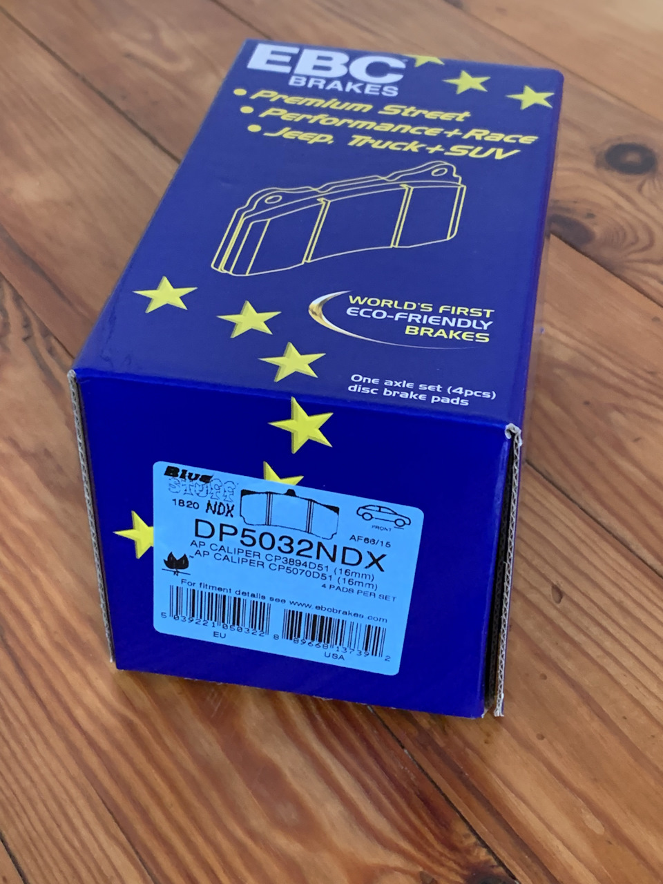 DP5032NDX Колодки тормозные передние BlueStuff EBC | Запчасти на DRIVE2