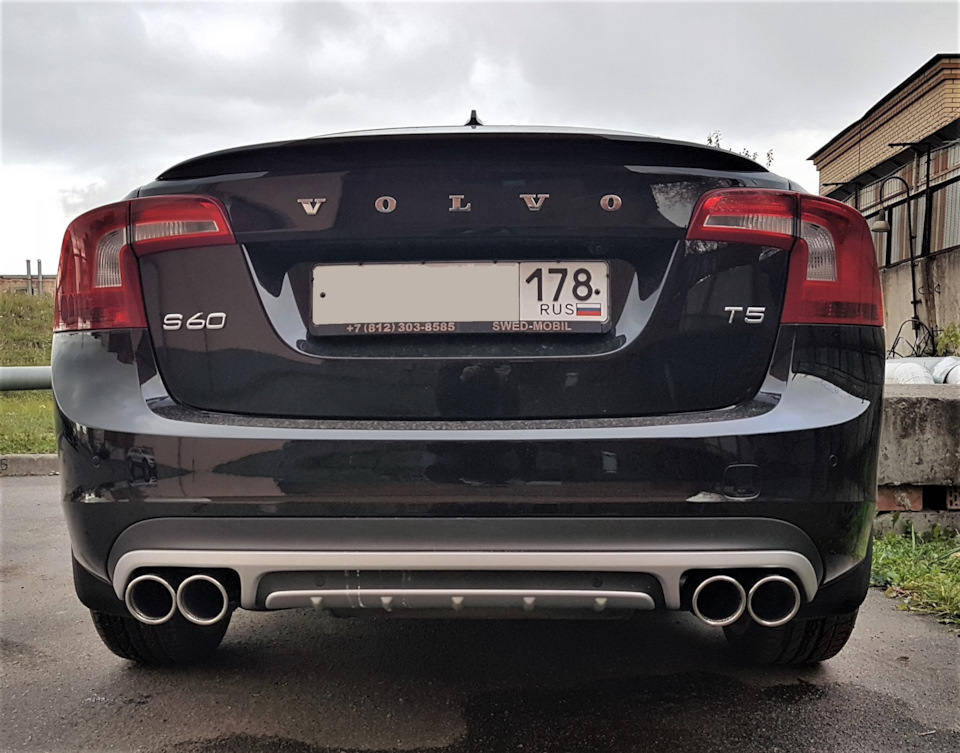 Диффузор и спойлер Polestar — Volvo S60 (2G), 2,5 л, 2013 года ...