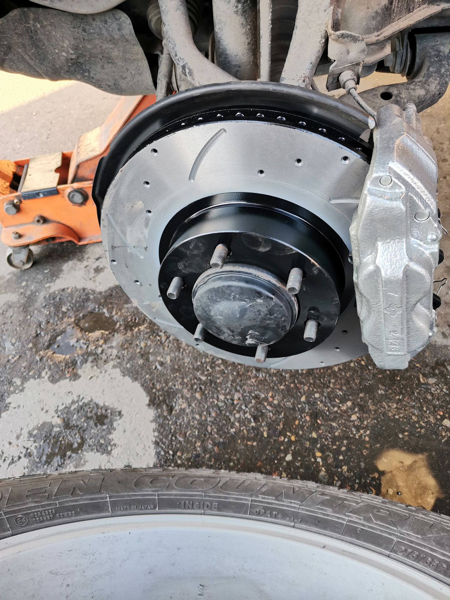 Новые тормозные диски — Toyota Hilux Surf (4G), 3,4 л, 2003 года ...