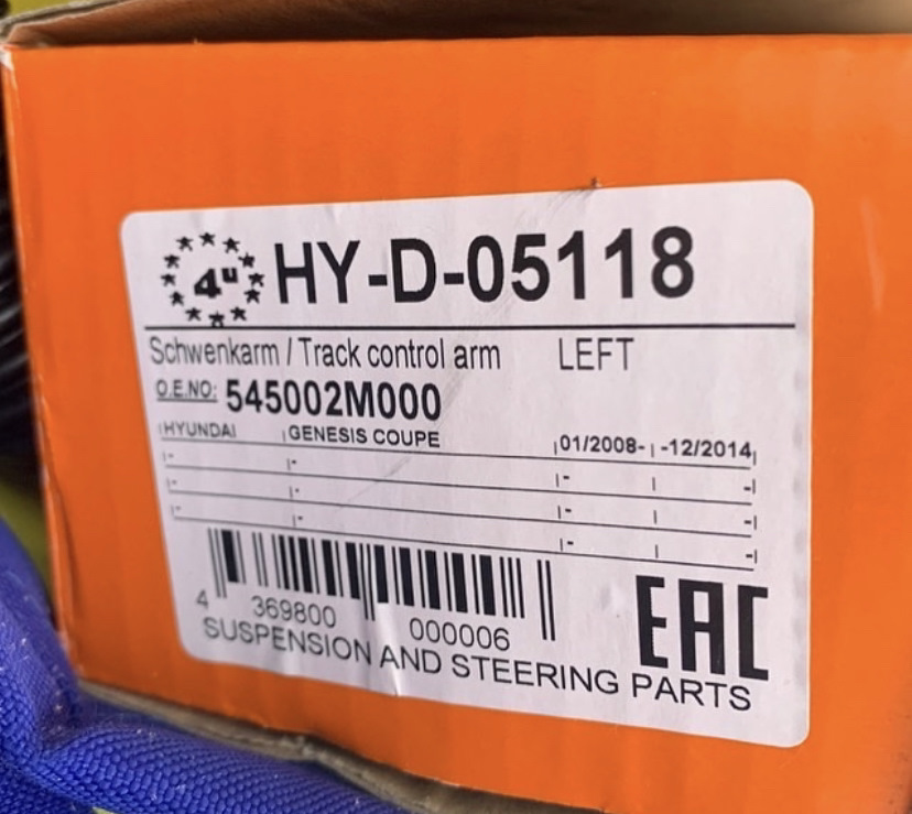 545002M000 Нижний рычаг передней подвески KIA HYUNDAI | Запчасти на DRIVE2