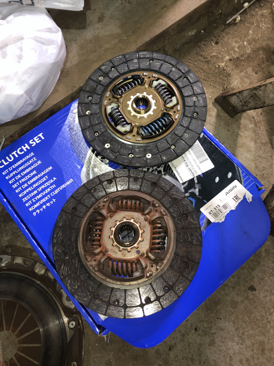 Замена сцепления aisin kt315 — DRIVE2
