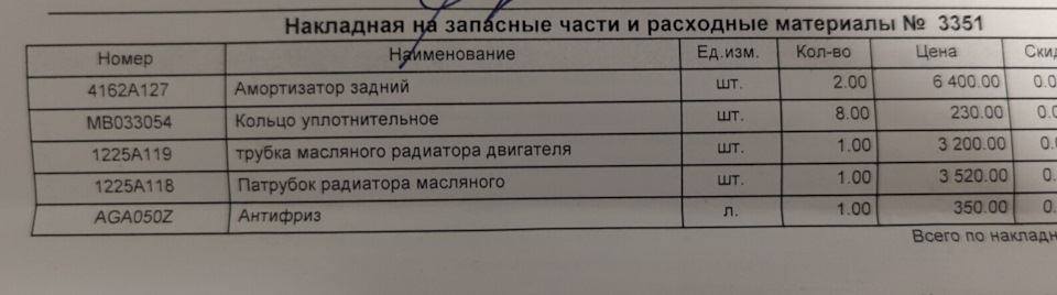 Ремонт 1 по результатам диагностики. — Mitsubishi Pajero (4G), 3 л ...