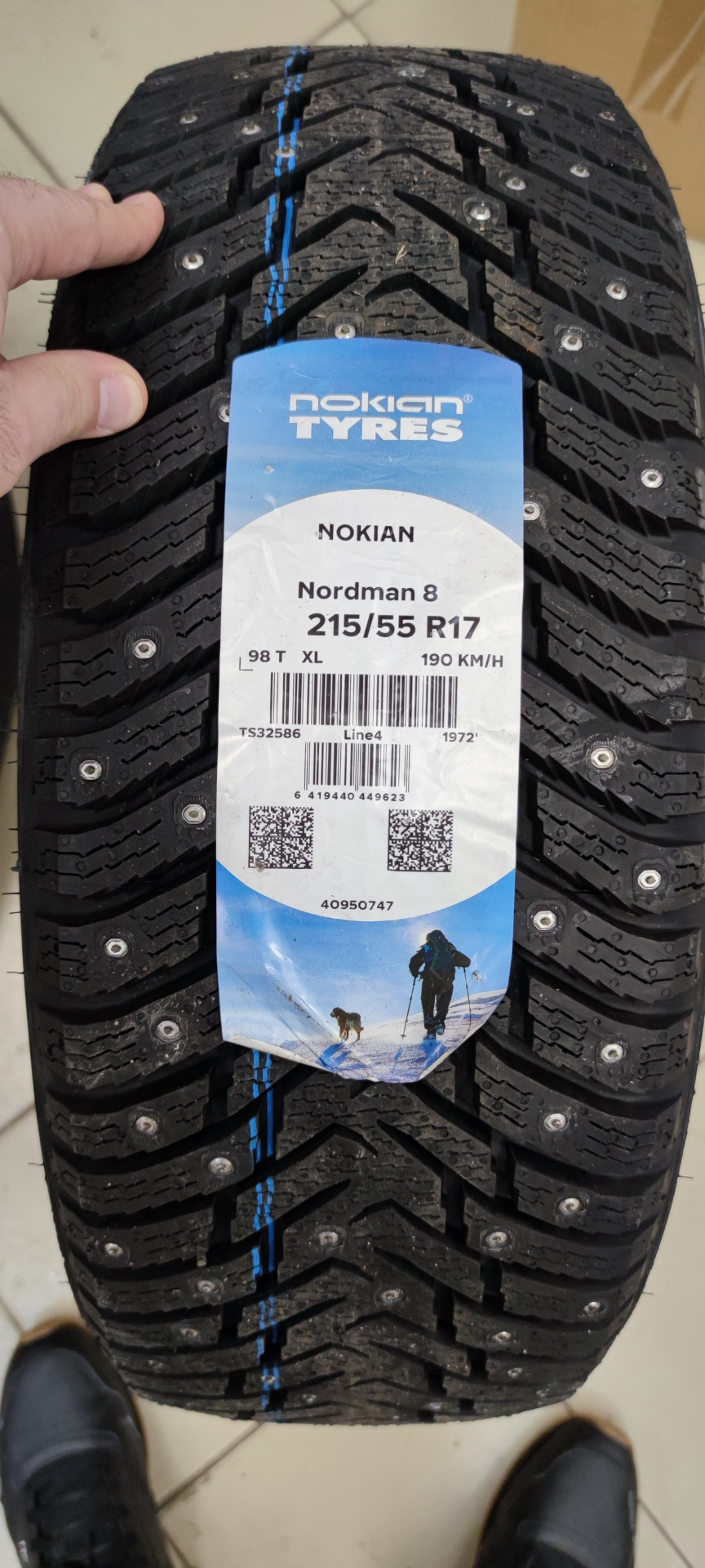 166. Nokian Nordman 8 (New tyres) — Hyundai i40, 2 л, 2013 года | шины ...