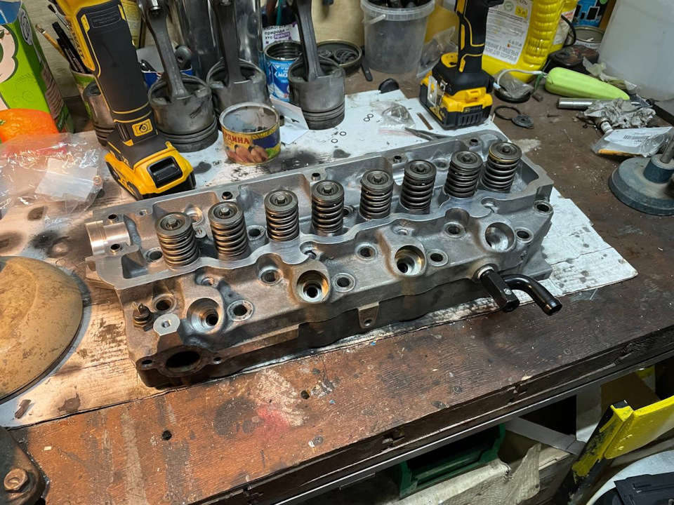 Сборка ГБЦ. Мертвые рокера — Mitsubishi Delica (P35W), 2,5 л, 1991 года ...