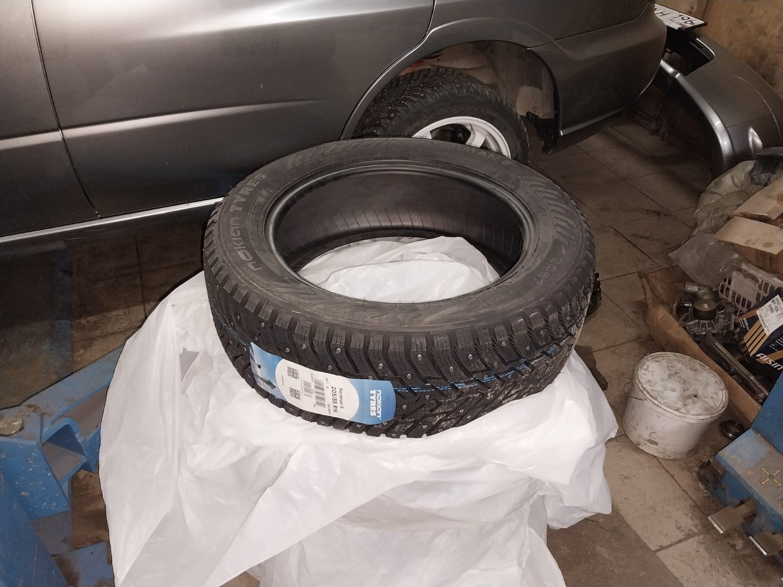 Зимняя резина Nordman 8 ²⁰⁵/⁵⁵ — Subaru Impreza (GD/GG), 2,2 л, 2006 ...