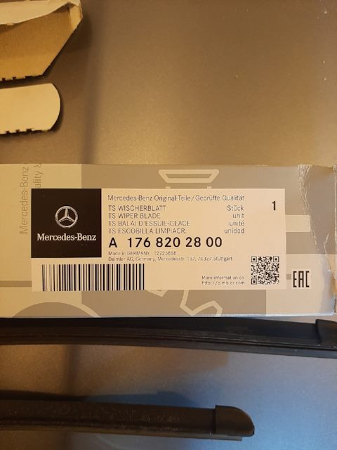 A1768202800 Комплект щеток стеклоочистителя 2шт Mercedes | Запчасти на ...