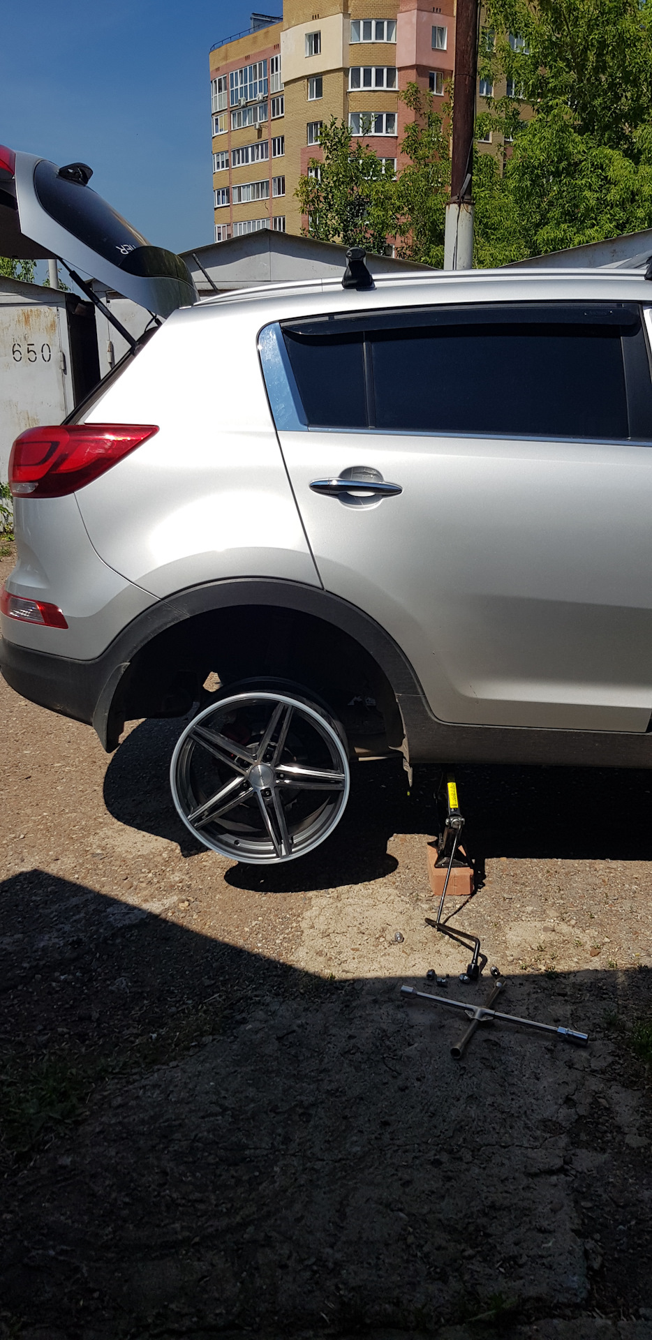 #106. 19.07.18. Переходим на R18 Vossen Cv5 (реплика) — KIA Sportage ...