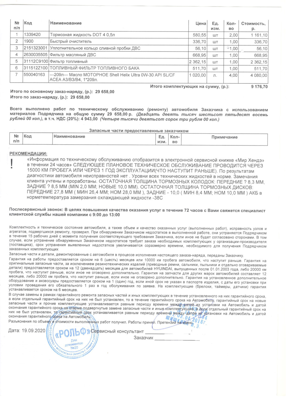 ТО-4 — Hyundai Creta (1G), 2 л, 2016 года | плановое ТО | DRIVE2