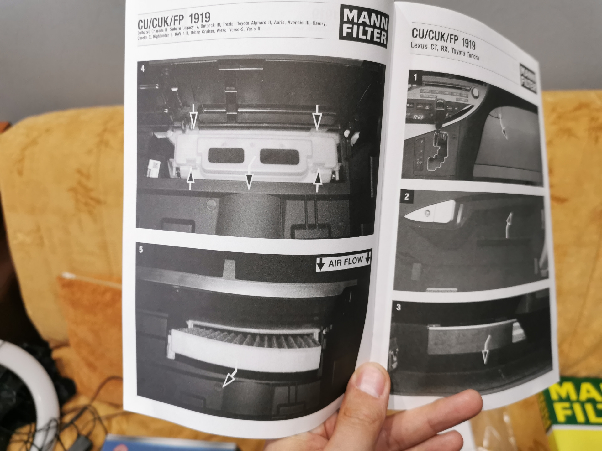 Замена салонного и воздушного фильтра марки MANN — Toyota Camry (XV40 ...