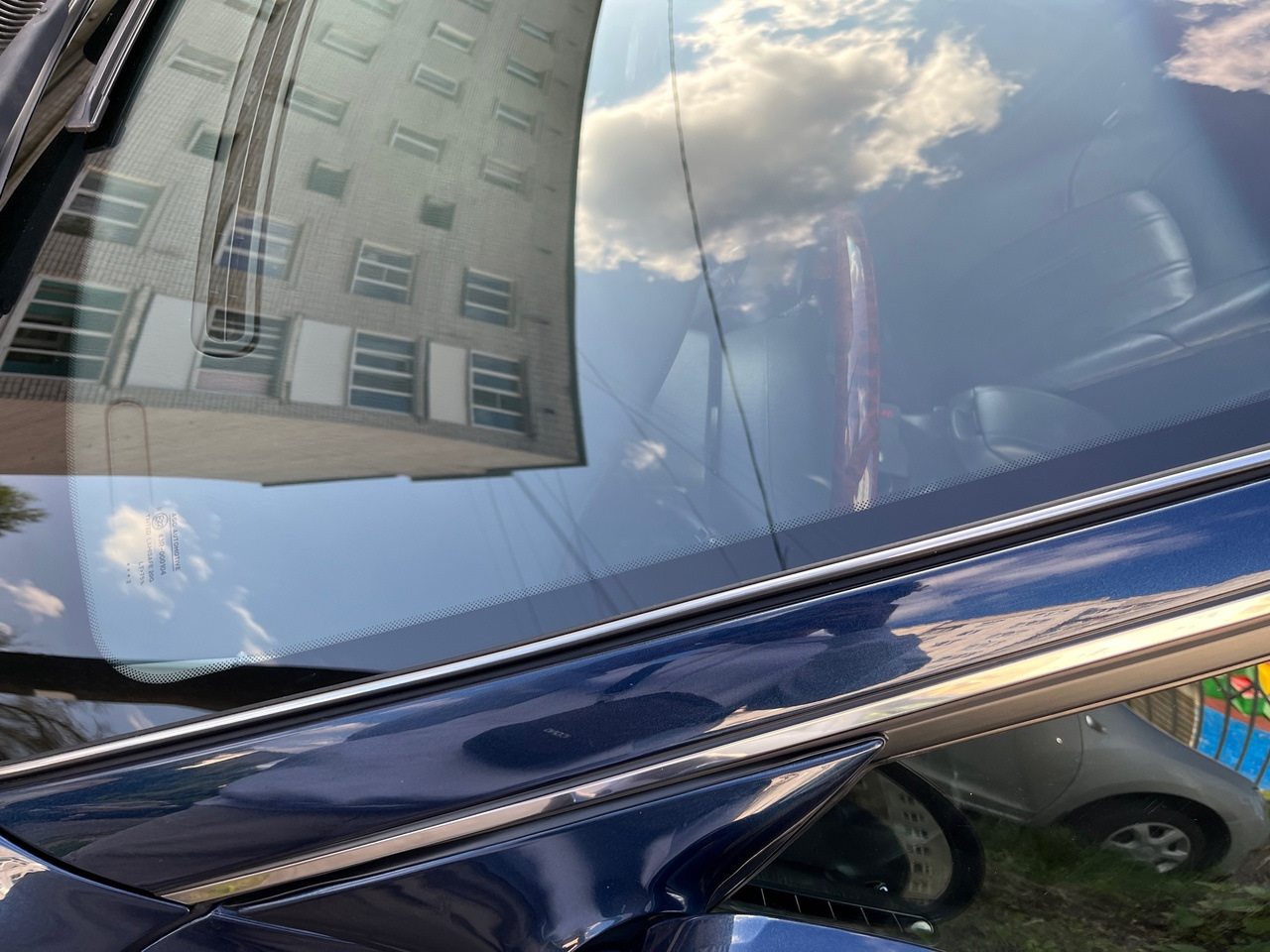 Замена лобового стекла — Hyundai Sonata IV (EF), 2 л, 2007 года | визит ...