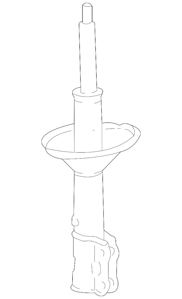 5536025150 Стойка амортизатора задняя правая abs KIA HYUNDAI | Запчасти ...