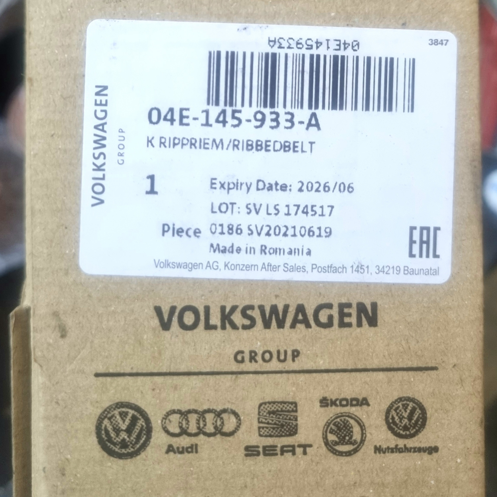 #23. Обводной ремень и ролик + ТО. — Skoda Octavia A7 Mk3, 1,4 л, 2018 ...