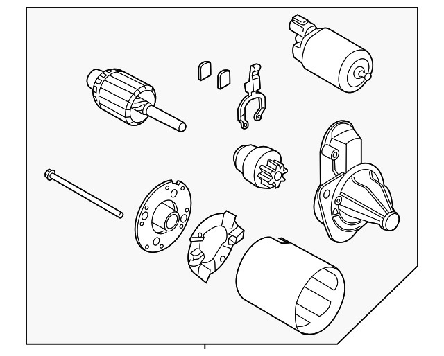 361002B100 Стартер KIA HYUNDAI | Запчасти на DRIVE2
