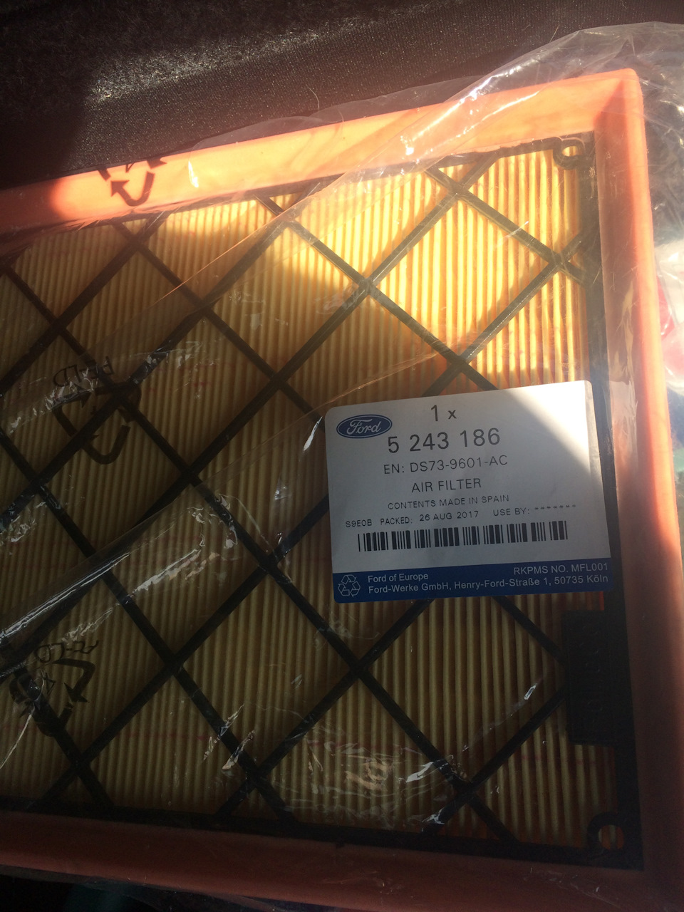 5243186 Фильтр воздушный / S-Max, Mondeo-V, Galaxy 14~ Ford | Запчасти ...