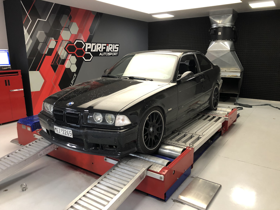 Замер мощности (Dyno Stand) — BMW 3 series Coupe (E36), 2,8 л, 1998 ...