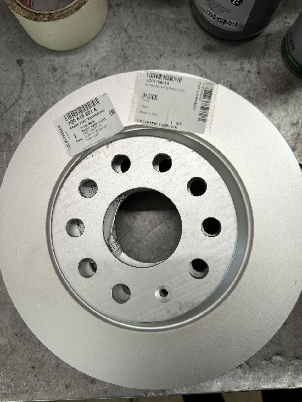 3Q0615601A Тормозной диск VAG | Запчасти на DRIVE2