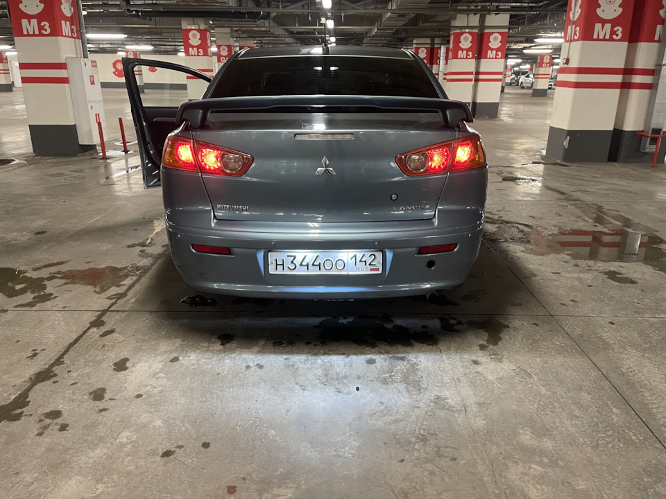 Подсветка номера — Mitsubishi Lancer X, 2 л, 2007 года | покупка машины ...