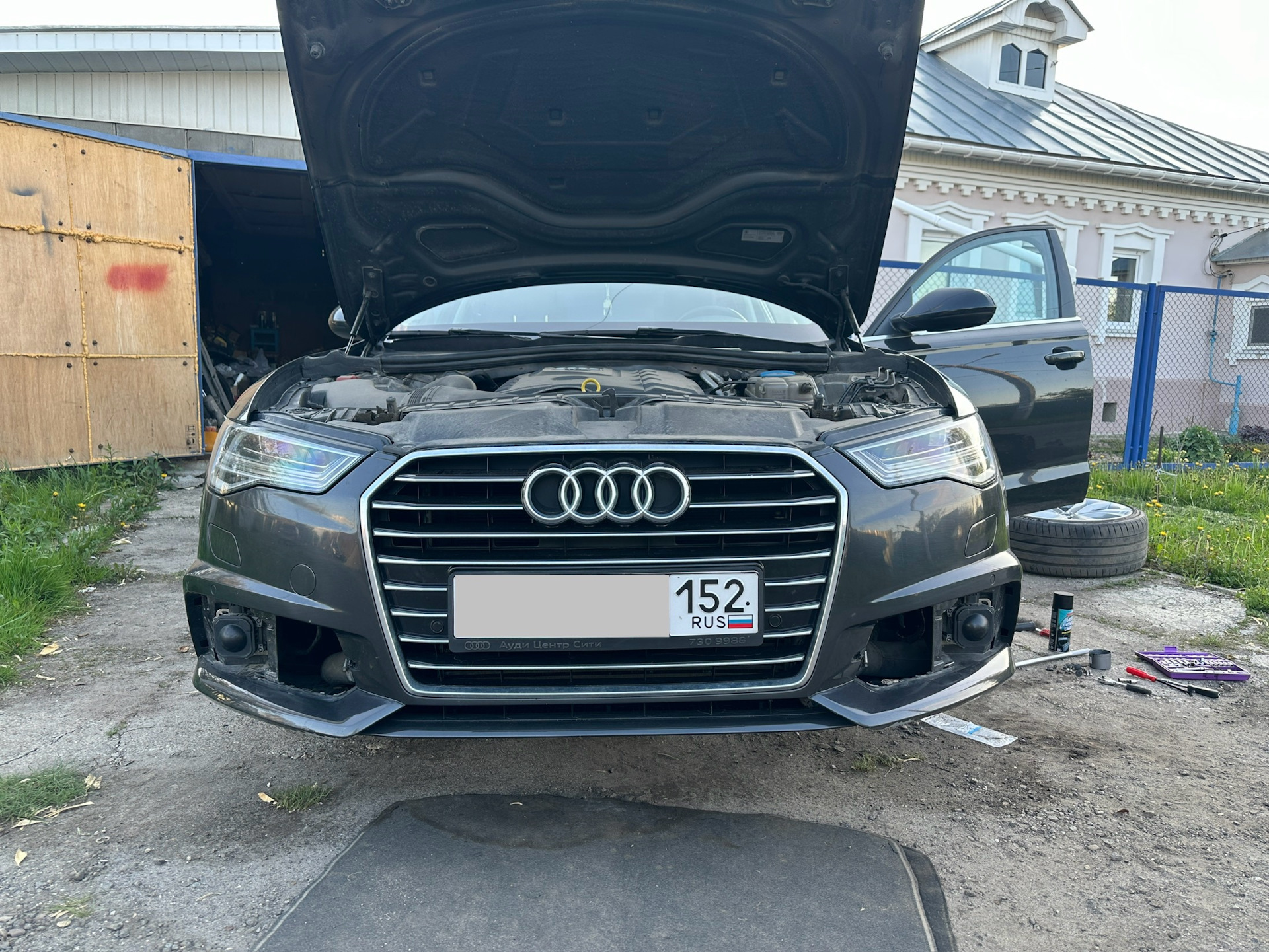 Доустановил ACC и удержание в полосе. — Audi A6 (C7), 2 л, 2011 года ...