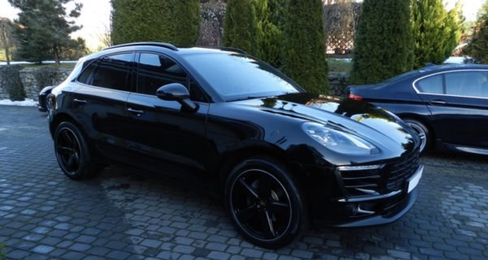 Губа переднего бампера Macan дорестайл — Porsche Macan, 3 л, 2015 года ...