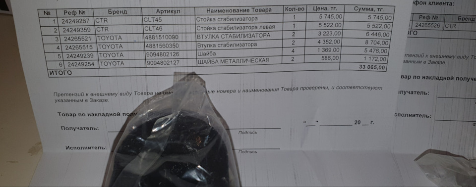 9094802127 Стойка (линк) стабилизатора TOYOTA LEXUS | Запчасти на DRIVE2