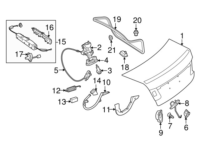 A2077500189 Упор крышки багажника Mercedes | Запчасти на DRIVE2