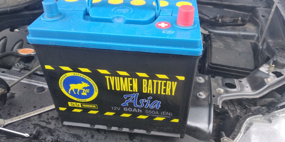 Аккумулятор TYUMEN BATTERY 6CT-60L ASIA — Mitsubishi Outlander XL, 2 л ...
