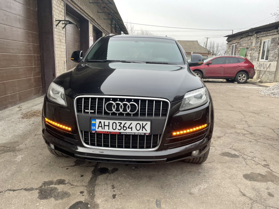 Установка Led повторителей и ходовые огни как у w12 — Audi Q7 (1G), 3 л ...