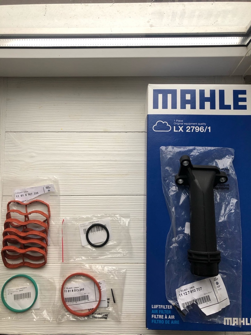 Чистка впускного коллектора — BMW 5 series (F10), 3 л, 2014 года ...