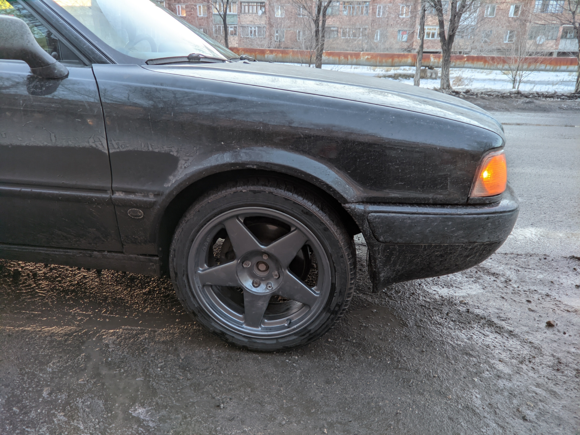 Примерка AZEV R17 — Audi 80 (B4), 2 л, 1992 года | колёсные диски | DRIVE2