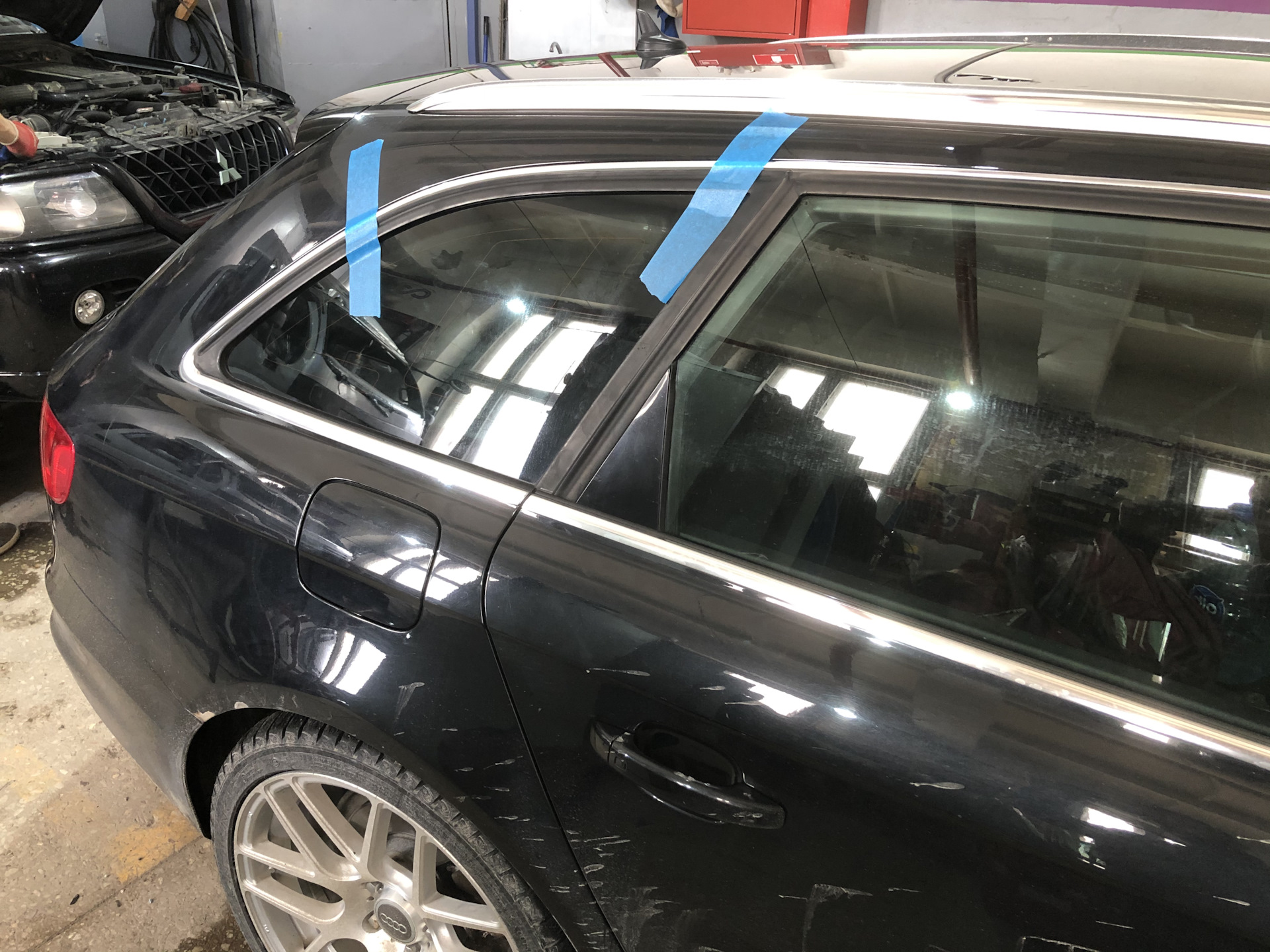 «Снятие» заводской тонировки — Audi A4 Avant (B8), 3 л, 2009 года ...