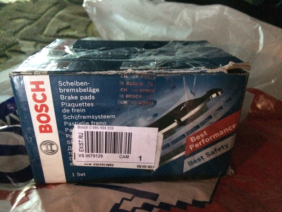0986494559 Тормозные колодки дисковые (перед.) BOSCH | Запчасти на DRIVE2