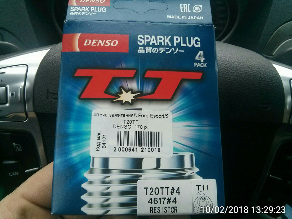 Свечи DENSO T20TT … Дешевле, только даром! — Ford S-Max (1G), 2 л, 2007 ...