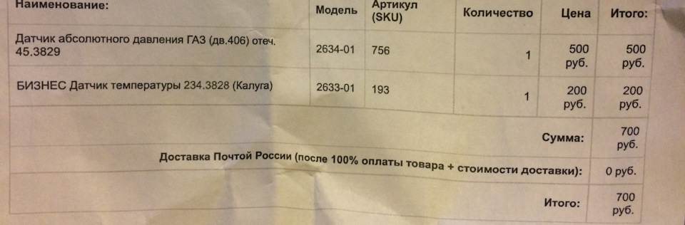 2343828 Датчик температуры охлаждающей жидкости для автомобилей ГАЗ GAZ ...
