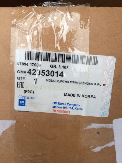 42353014 Бензонасос электрический погружной. Антара с датчиком 4803659/ ...