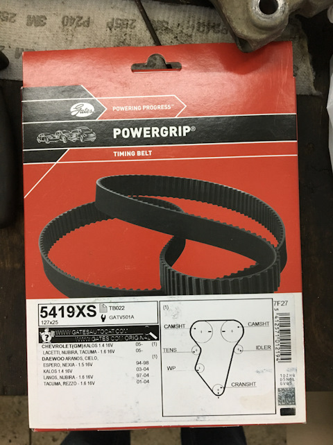 5419XS Ремень ГРМ GATES | Запчасти на DRIVE2