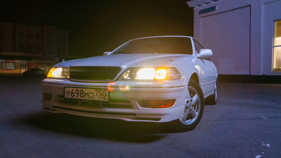 Весенние ночные фотки — Toyota Mark II (100), 2,5 л, 1997 года ...