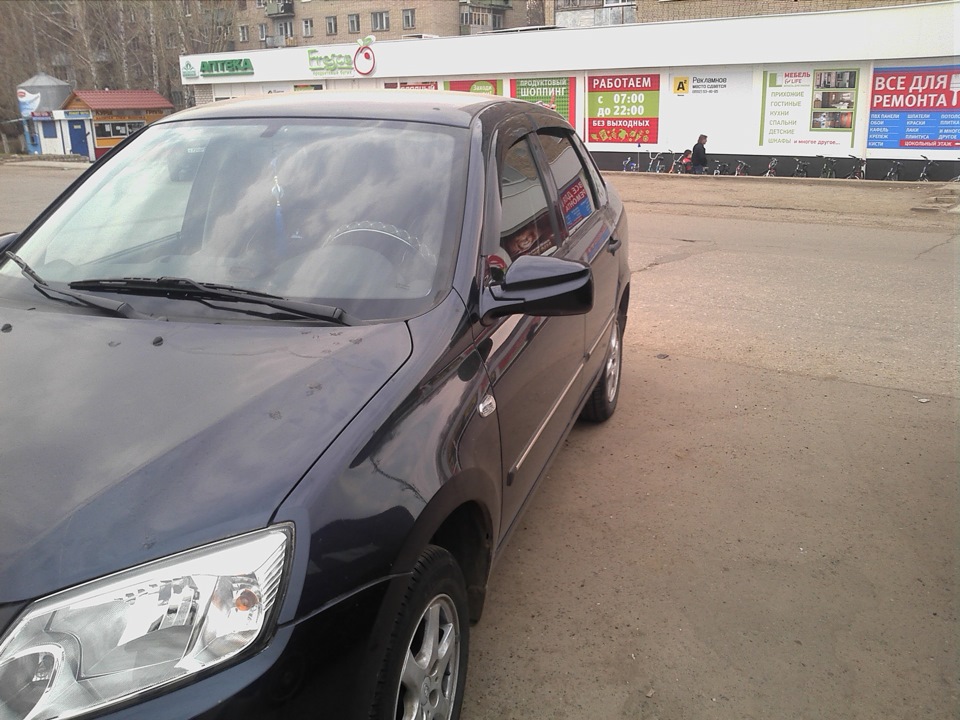 Декоративные накладки на зеркала — Lada Гранта (1G), 1,6 л, 2012 года ...