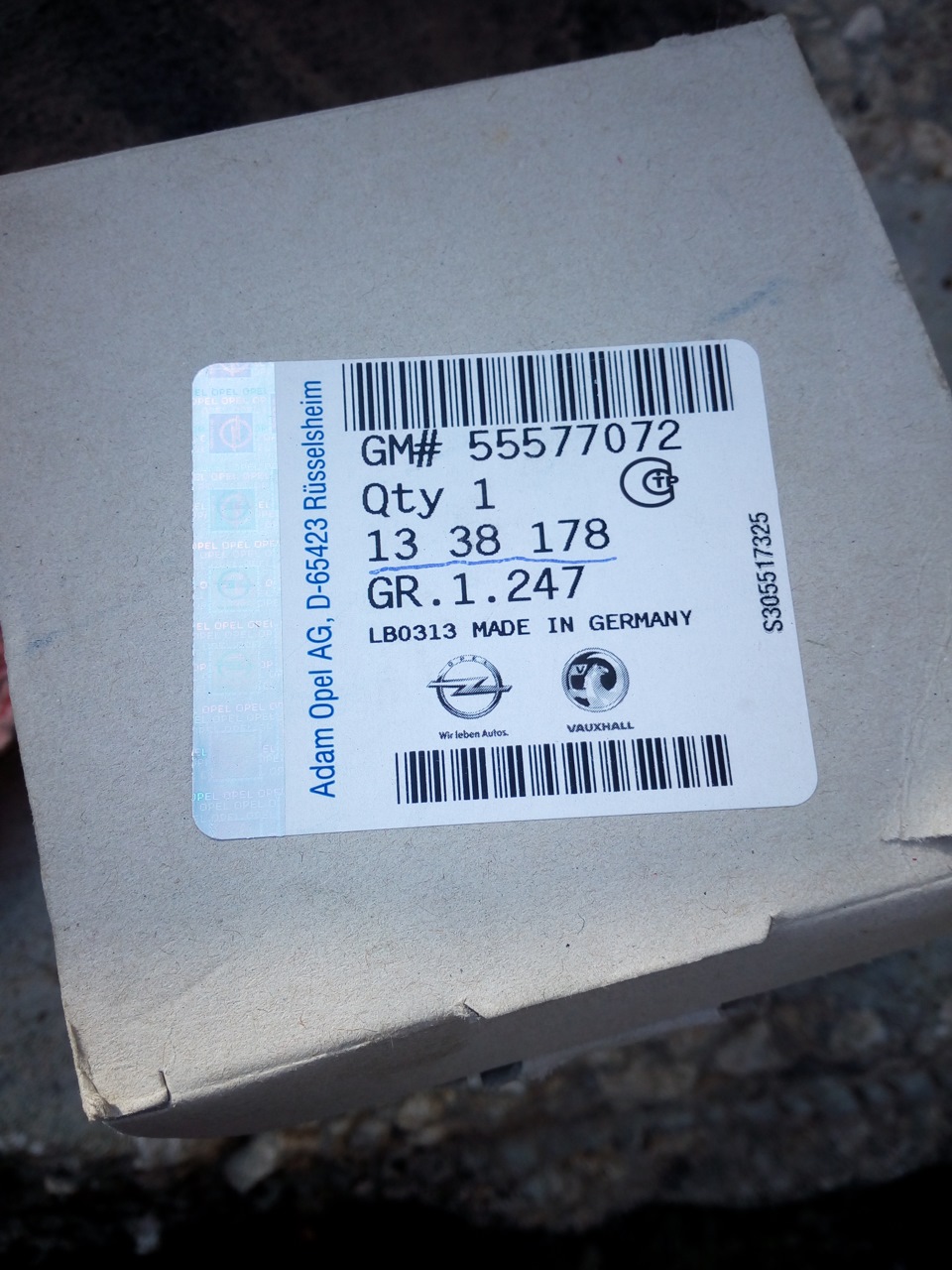 55577072 Термостат, охлаждающая жидкость GM | Запчасти на DRIVE2