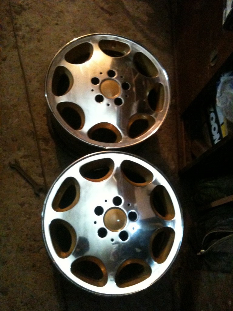 Coming soon… polished stock rims — Mercedes-Benz E-Class (W210), 2,3 л ...