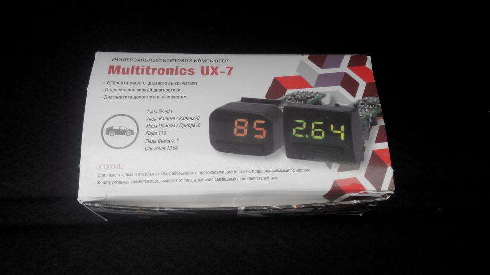 бортовой компьютер multitronics ux-7 — Lada Приора универсал, 1,6 л, 2009 года | электроника ...