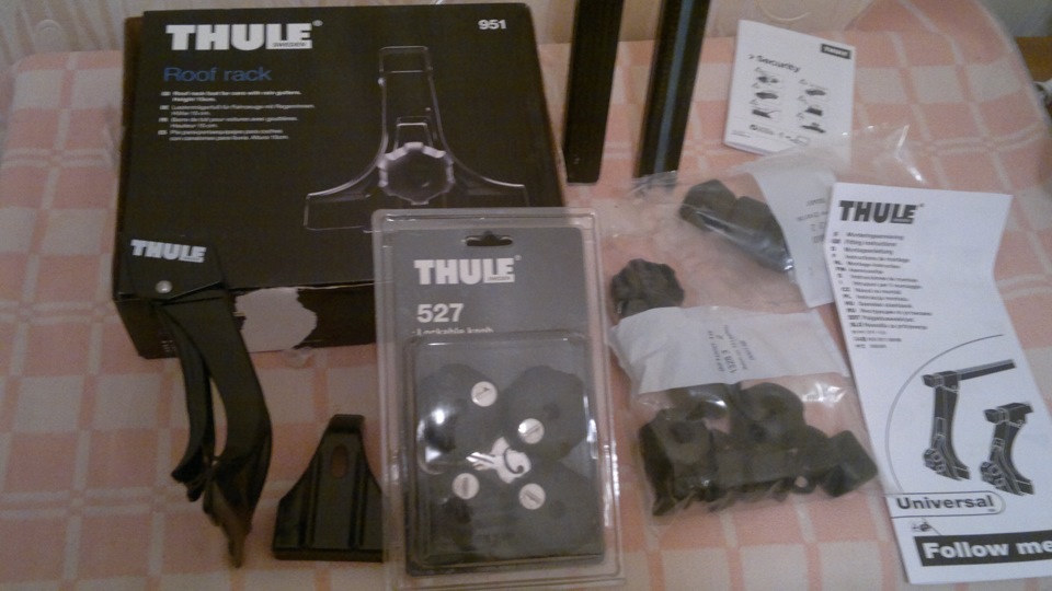 Багажник на крышу Thule 951 — Volkswagen Jetta II, 1,3 л, 1988 года ...