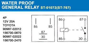 9098702012 Реле TOYOTA LEXUS | Запчасти на DRIVE2