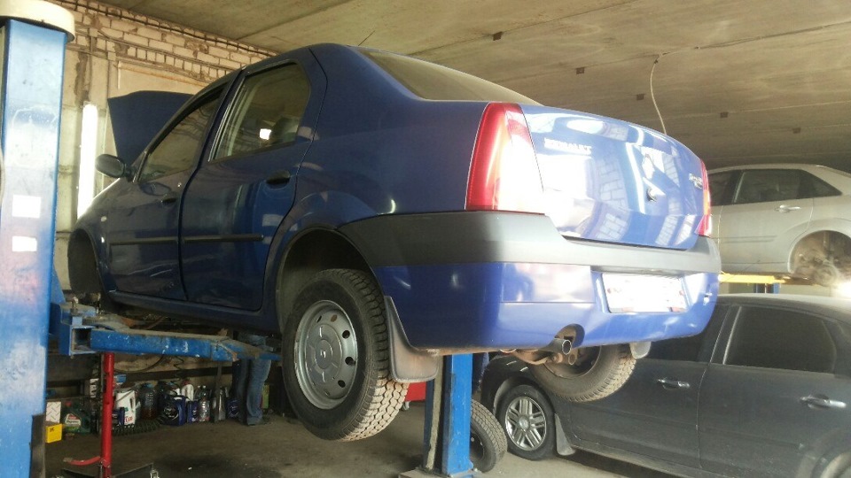 Большое ТО. Часть 1. Передняя подвеска. — Renault Logan (1G), 1,4 л ...
