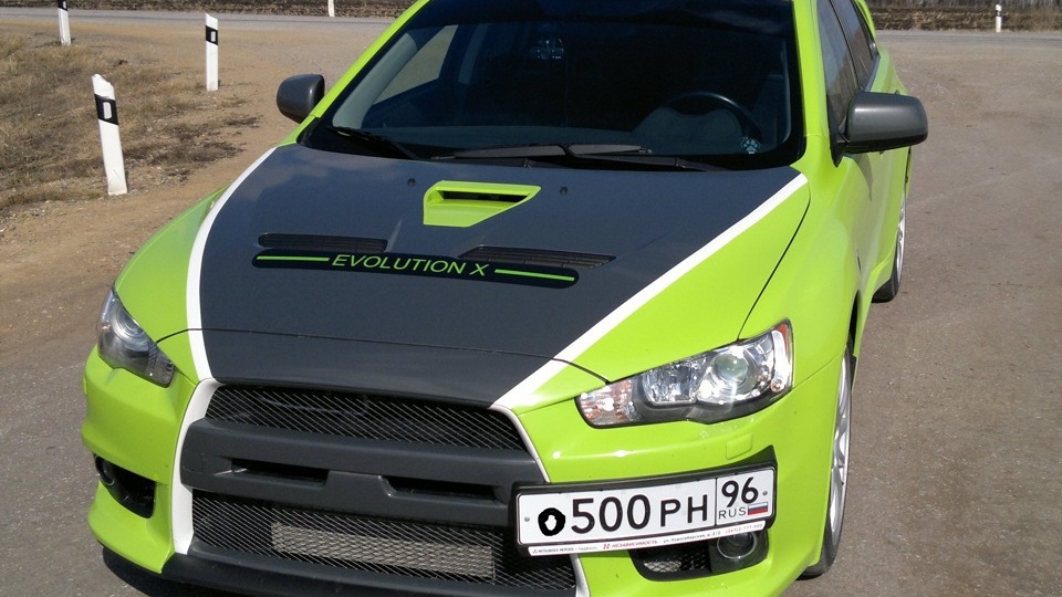 Mitsubishi Lancer Evolution X 2.0 бензиновый 2008 | Green-Grey MIRACLE ...