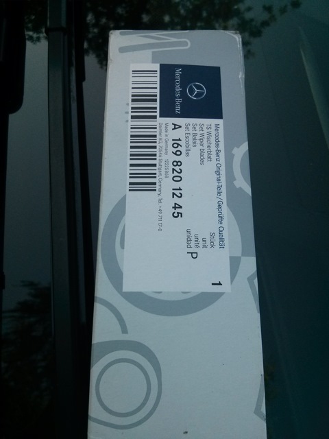 A1698201245 Комплект щеток стеклоочистителя 2шт Mercedes | Запчасти на ...