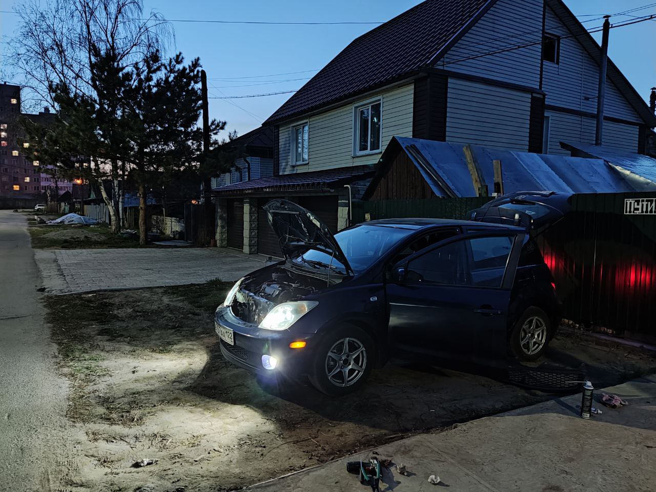 Новые туманки, передние габариты и лампы дхо — Scion xA, 1,5 л, 2005 ...