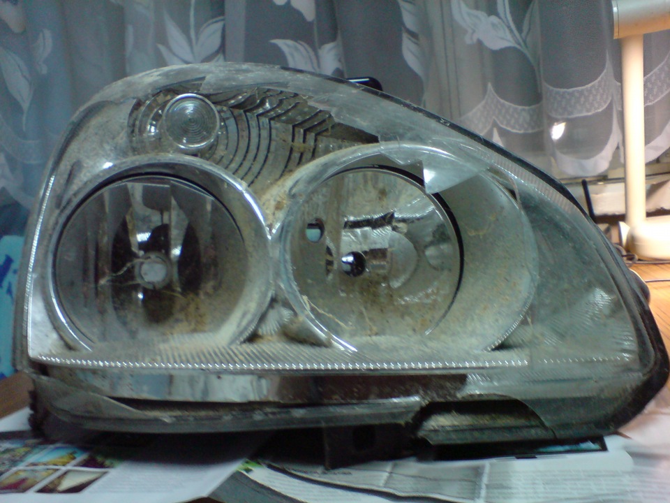 Ангельские глазки ч1.Подопытная фара — Lada Приора хэтчбек, 1,6 л, 2008 ...