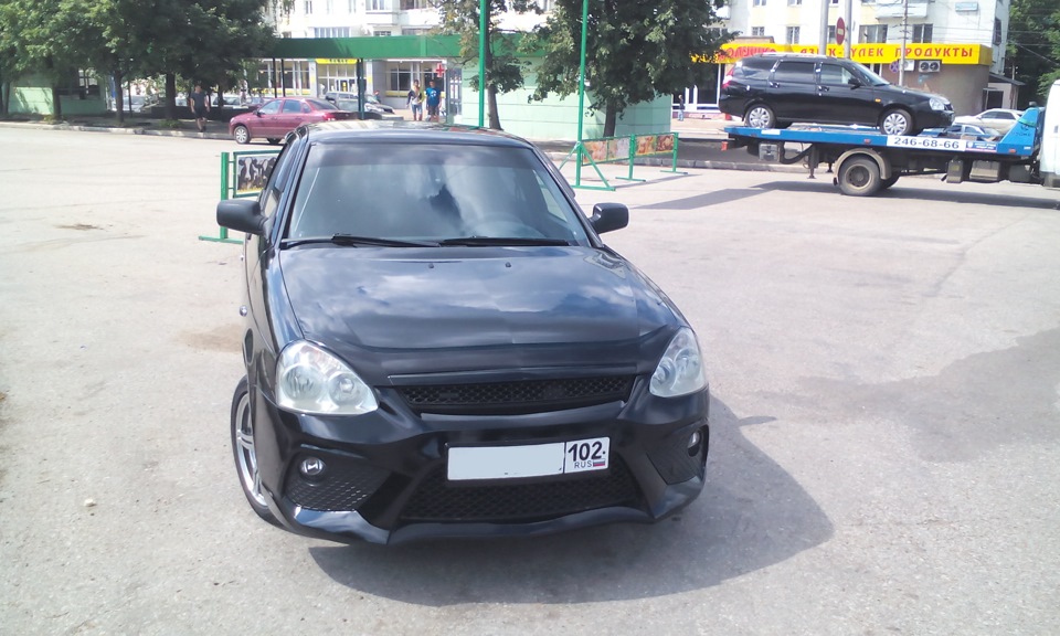 сабли в цвет и шейвинг. — Lada Приора седан, 1,6 л, 2009 года ...
