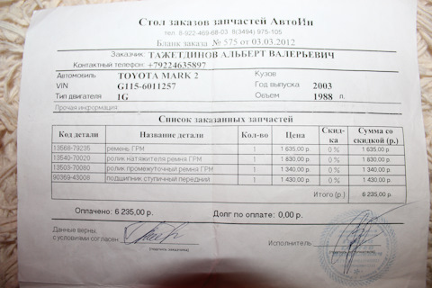 1354070020 Ролик натяжной ремня ГРМ TOYOTA LEXUS | Запчасти на DRIVE2